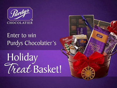 Win FREE Purdys Chocolatier Holiday Treat Basket | Free Stuff Finder Canada